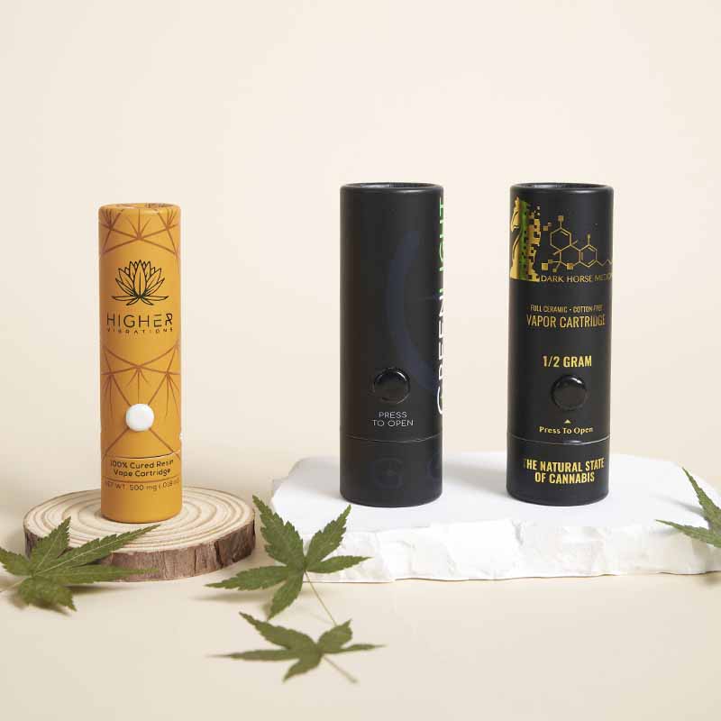 Brown Black Cigarette Stick Smoking Cardboard Paper Canister Tube ...